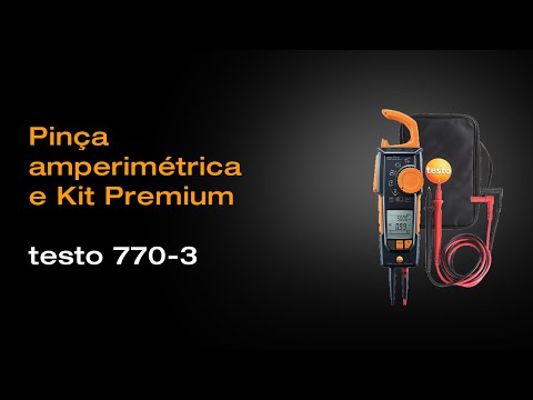 Kit Premium pinça amperimétrica testo 770-3
